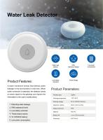 China Tuya Wifi / Zigbee Water Leak Detector Alarm Smart Home Mobile Phone Remote Alarm for sale