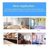 China Tuya Wifi / Zigbee Water Leak Detector Alarm Smart Home Mobile Phone Remote Alarm for sale