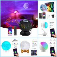 China Glomarket Tuya Smart WiFi LED Light 3D Print Moon Light Dual Mode Dimmable for sale