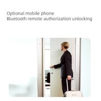 China Zinc Alloy Tuya Smart Padlock USB Charging Fingerprint Padlock For Bag Door Cabinet for sale