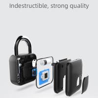 China Zinc Alloy Tuya Smart Padlock USB Charging Fingerprint Padlock For Bag Door Cabinet for sale