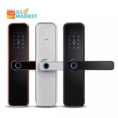 China WiFi Smart Door Lock Waterproof Tuya App Control Fingerprint Password Unlock for sale
