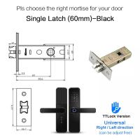 China WiFi Smart Door Lock Waterproof Tuya App Control Fingerprint Password Unlock for sale