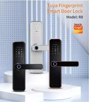 China WiFi Smart Door Lock Waterproof Tuya App Control Fingerprint Password Unlock for sale