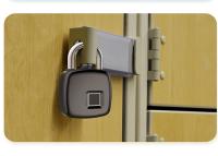China Waterproof Safety Smart Fingerprint Padlock Mini Digital Electronic Tuya Smart Door Lock for sale