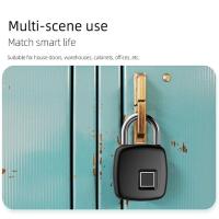 China Waterproof Safety Smart Fingerprint Padlock Mini Digital Electronic Tuya Smart Door Lock for sale