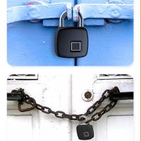 China Waterproof Safety Smart Fingerprint Padlock Mini Digital Electronic Tuya Smart Door Lock for sale