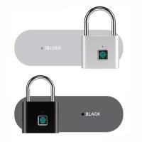 China Tuya App Control Smart Fingerprint Padlock Keyless USB Charging For Door Suitcase Drawer for sale