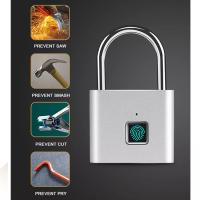 China Tuya App Control Smart Fingerprint Padlock Keyless USB Charging For Door Suitcase Drawer for sale