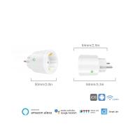 China Glomarket Tuya Wifi EU Smart Plug Wireless Voice Control Work With Google Alexa for sale