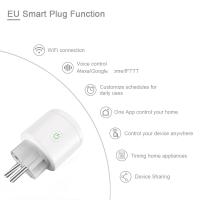 China Glomarket Tuya Wifi EU Smart Plug Wireless Voice Control Work With Google Alexa for sale