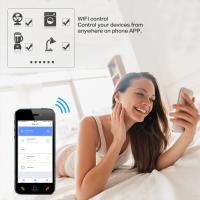 China Tuya Wifi Electric Smart Plug Socket US Standard 16A Wireless Remote Control for sale