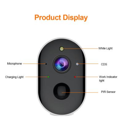 China Tuya PIR Motion Detection Smart CCTV Camera Rechargeable Battery WIFI Security Camera for sale