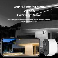 China Tuya PIR Motion Detection Smart CCTV Camera Rechargeable Battery WIFI Security Camera for sale