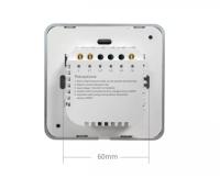 China Wifi/Zigbee Tuya Smart Switch UK/EU Standard 3 Gang Curved Surface Touch APP Voice Control for sale