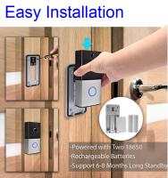 China Glomarket Tuya Wifi Video Doorbell Smart Camera Doorbell Wireless PIR Motion Detection for sale