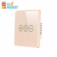 China Smart Home Dimmer Light Tuya Wifi Smart Switch Wireless Glass Crystal Panel Touch Wall for sale