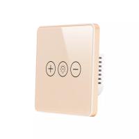 China Glomarket Tuya Wifi Smart Dimmer Switch Voice Remote Control Glass Panel for sale