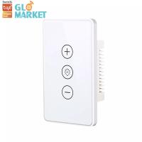 China Tuya Smart Wifi Dimmer Switch US Standard Touch Panel App Control With Alexa Google for sale