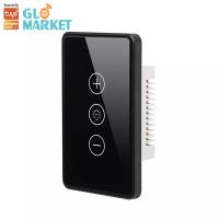 China Tuya Smart Wifi Dimmer Switch US Standard Touch Panel App Control With Alexa Google for sale