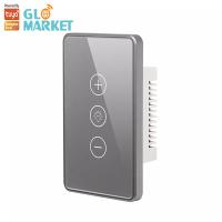 China Tuya Smart Wifi Dimmer Switch US Standard Touch Panel App Control With Alexa Google for sale