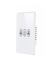 China Glomarket Tuya Smart Wifi Fan Switch US Standard Touch Wall Glass Panel for sale