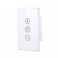 China Smart Tuya Wifi Dimmer Switch Touch Screen Alexa Google Voice Activated Dimmer Switch for sale
