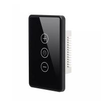 China Smart Tuya Wifi Dimmer Switch Touch Screen Alexa Google Voice Activated Dimmer Switch for sale