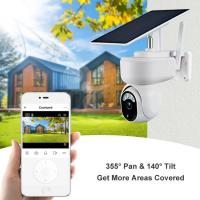 China Wifi 2MP Smart Solar Camera Security Outdoor Low Power Waterproof PTZ Camera for sale
