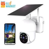 China Solar Power Tuya Smart Camera 1080P HD Two Way Voice Intercom PIR Motion Detection Camera for sale