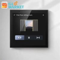 China Smart Home Touch Screen Control Panel Wifi 4 Inch Music System Tuya Zigbee Gateway for sale