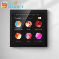 China Smart Home Touch Screen Control Panel Wifi 4 Inch Music System Tuya Zigbee Gateway for sale