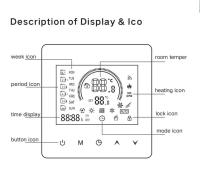 China Smart Tuya Wifi Thermostat Electric Water Gas Boiler Floor Heating Temperature Controller for sale