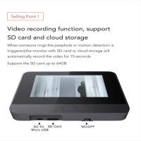 China Tuya Smart Digital Door Viewer Camera 4.3inch Screen Motion Sensor Doorbell Camera for sale