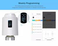 China Home ZigBee WiFi Smart Thermostat For OLED Display Screen / Radiator Valve for sale