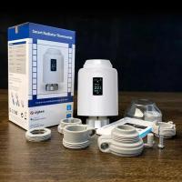 China Home ZigBee WiFi Smart Thermostat For OLED Display Screen / Radiator Valve for sale