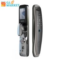 China Smart Tuya Wifi Door Lock Zinc Alloy Cat'S Eye Intelligent Door Lock for sale