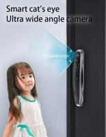 China Smart Tuya Wifi Door Lock Zinc Alloy Cat'S Eye Intelligent Door Lock for sale