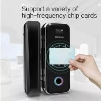 China Smart Tuya Wifi Glass Intelligent Door Lock Fingerprint Digital Keyboard Password Lock for sale