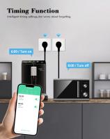 China Tuya Wifi Smart 16 Amp Socket UK Remote/Voice Control Glass Panel Smart Electrical Outlet for sale