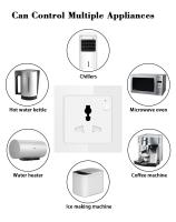 China Glomarket Tuya Smart Socket 16A Home Automation Wifi Smart Wall Outlet for sale