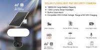 China Smart Floodlight Wifi 4G Camera Solar Security 3MP Motion Tracking Two Way Audio Camera for sale