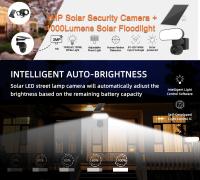 China Smart Floodlight Wifi 4G Camera Solar Security 3MP Motion Tracking Two Way Audio Camera for sale