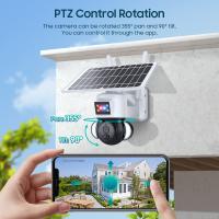 China Wifi 4G Solar PTZ Camera Smart Color+IR Night Vision PIR Human Detection Alerts for sale