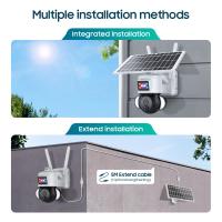 China Wifi 4G Solar PTZ Camera Smart Color+IR Night Vision PIR Human Detection Alerts for sale