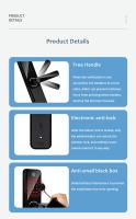 China Intelligent Fingerprint Door Lock Wide Angle Tuya Smart App Cat'S Eye Doorbell for sale