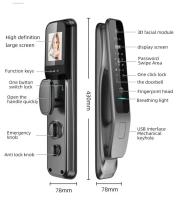 China Aviation Aluminum Alloy Face Recognition Smart Door Lock Cloud Data Storage for sale