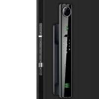 China 4200mah Large Lithium Battery Intelligent Door Lock With Cat Eye Surveillance Camera for sale