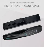 China Glomarket Tuya Door Lock Fully Automatic Rechargeable Battery Smart Fingerprint Password Card Key Unlock Biometric Door for sale
