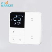 China Glomarket Smart Tuya Wifi Button Wall Switch Remote/Voice Alexa/Timer Control With Lcd Screen Temperature and Humidity for sale